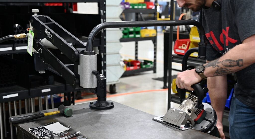 Effortless Control and Counterbalancing of Metabo Beveling Tool